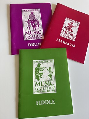Music Together books x3 Drum, Maracas, Fiddle | eBay