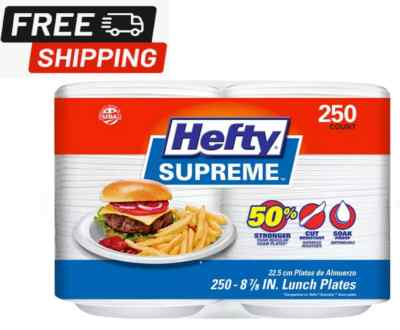 Hefty Supreme Foam Disposable Lunch Plates, 8 7/8" (250 ct.) | eBay