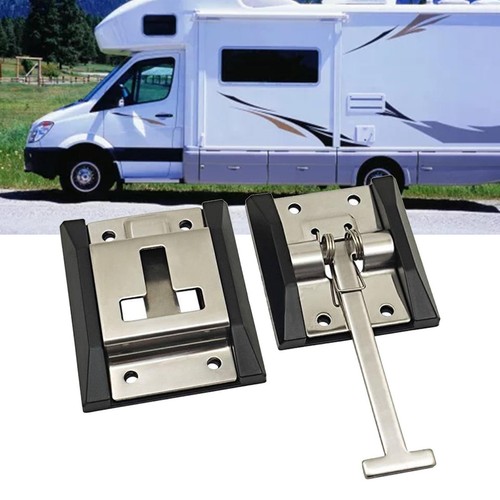 T Shape Entry Door Latch Containers Stainless Steel Trucks RV Catch ...