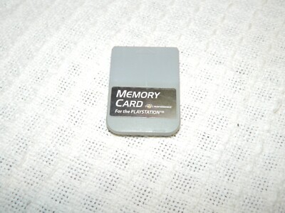 Performance Sony PlayStation 1 PS1 PSOne PSX Memory Card Gray 1MB / 15 ...