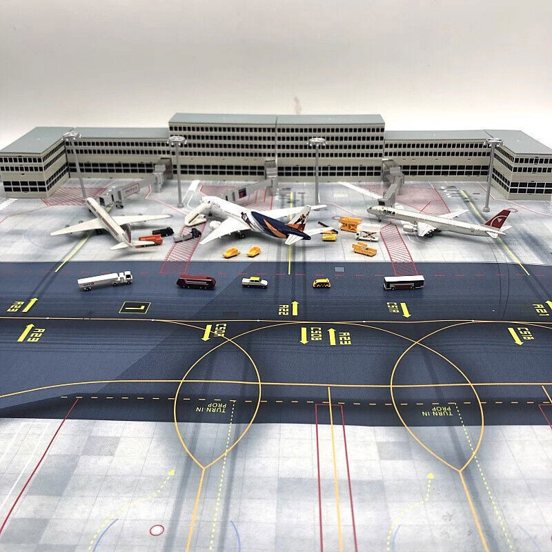 1/400 Airport Terminal Building Air Bridge DIY Model Scene Ornament Toy ...