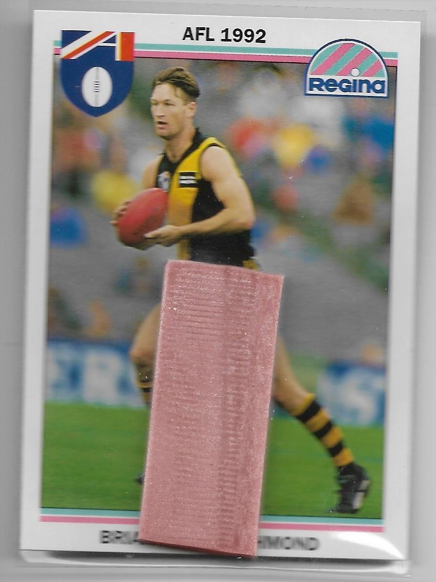 1992 Regina (42) Brian LEYS Richmond & Original Chewing Gum Stuck to ...