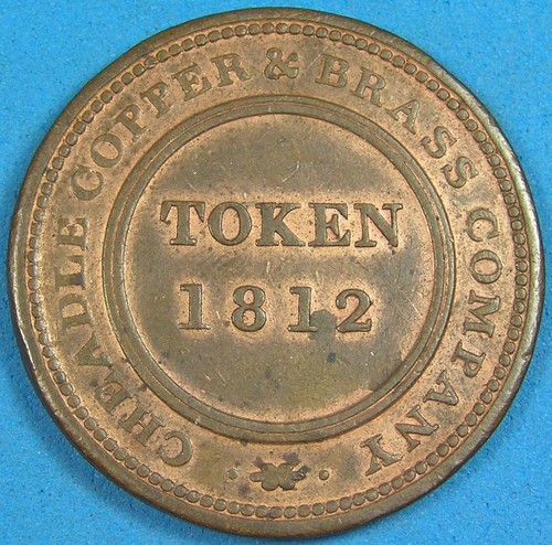 1812 UK One Penny Token, Cheadle Copper & Brass Company, Payable in ...