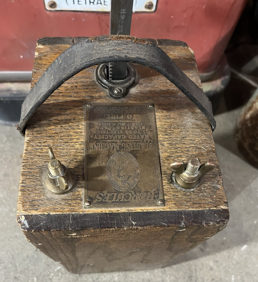 Vintage Antique Hercules Blasting Machine Dynamite TNT Mining Detonator ...