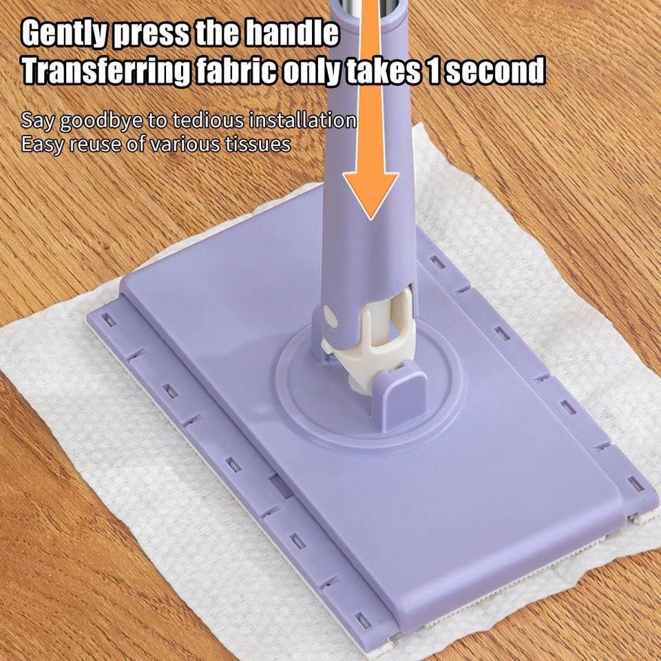 Automatic Cloth Changing Mop Mini Hands-Free Mop Compatible Face Towel ...
