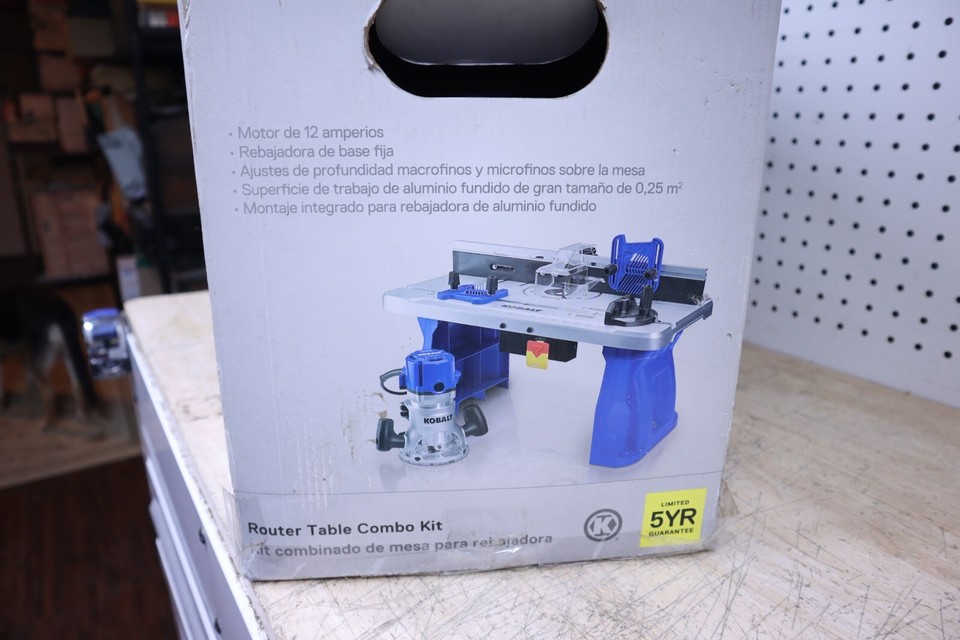 New NOB Kobalt 1/4-in & 1/2-in 12-Amp Fixed Corded Router W/ Table ...