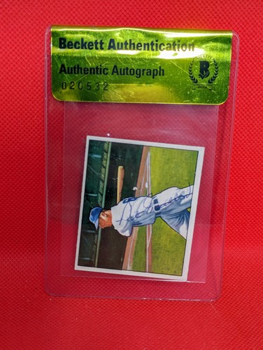 BECKETT AUTHENTICATION AUTOGRAPH: Pat Mullin 1950 Bowman #135 | eBay