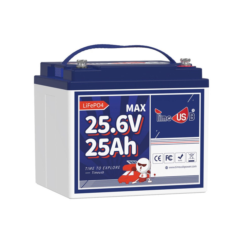 Used 24V 25Ah LiFePO4 Lithium Battery 2C High Discharge Rate Built-in ...