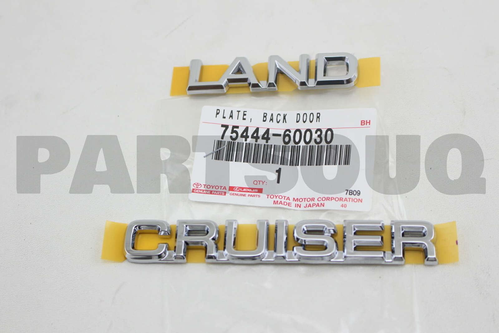 7544460030 Genuine Toyota PLATE, BACK DOOR NAME, NO.4 75444-60030 | eBay