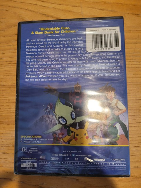 Pokemon 4ever DVD Movie | Promo Family Approved for sale online | eBay