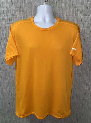 Nike Mens Orange Dri-Fit Short Sleeve T-Shirt Size XL | eBay