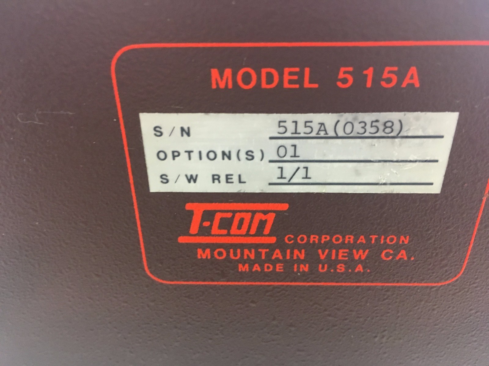 T-Com 515A DS1/PCM Telecom Utility Signal Digitizer Simulator | eBay