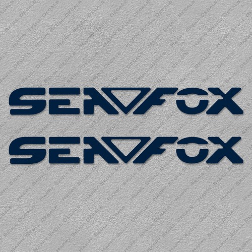 SEA FOX BOAT LOGO DECALS STICKERS Set of 2 45" LONG | eBay