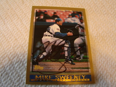 1997 Topps # 106 Mike Sweeney Autograph / Signed Card Kansas City ...