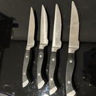 4 LONGHORN STEAKHOUSE Steak Knives, heavy weighted, w/ Logo, Serrated ...