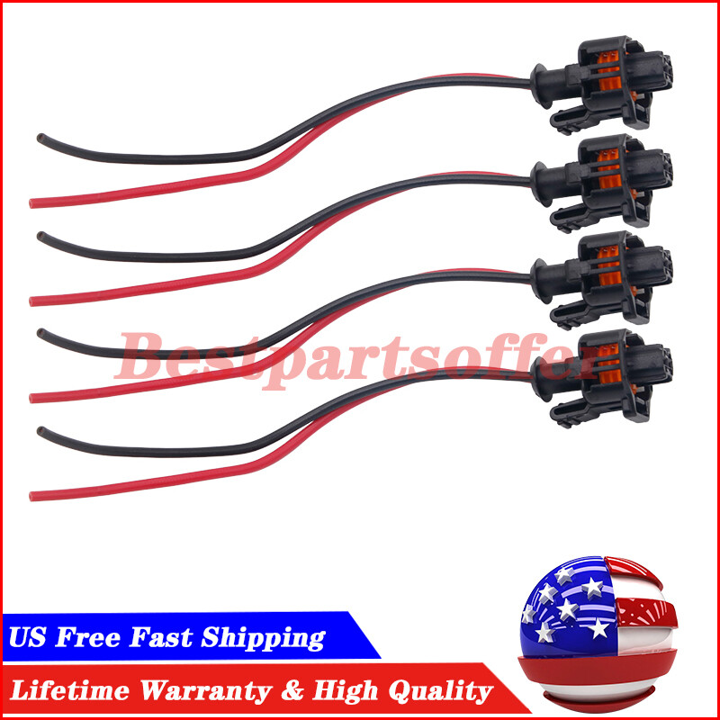 4X Fuel Injector Connector Harness Fits Chevy GMC BUICK 6.6L Duramax ...