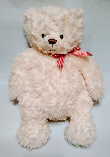 Hallmark Teddy Bear White Shaggy Fur Plush Stuffed Animal 14" Red ...