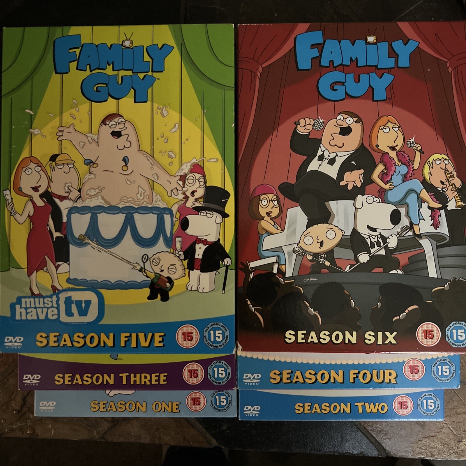 FAMILY GUY COMPLETE SERIES 1-6 SET SEASONS 1 2 3 4 5 6 DVD MOVIES FULLY ...