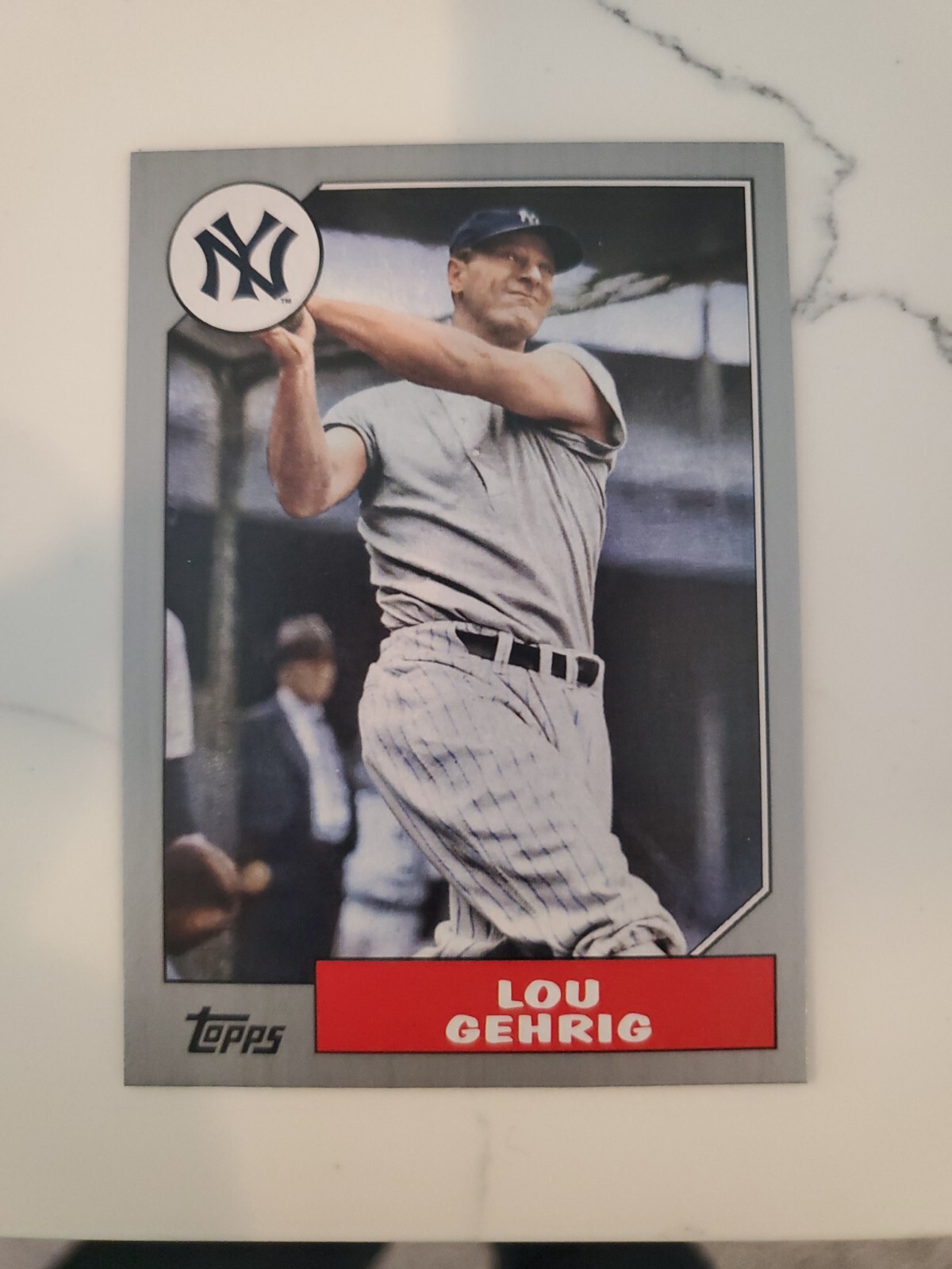 2022 Topps Archives - 1987 Topps Design Silver #236 Lou Gehrig /99 for ...