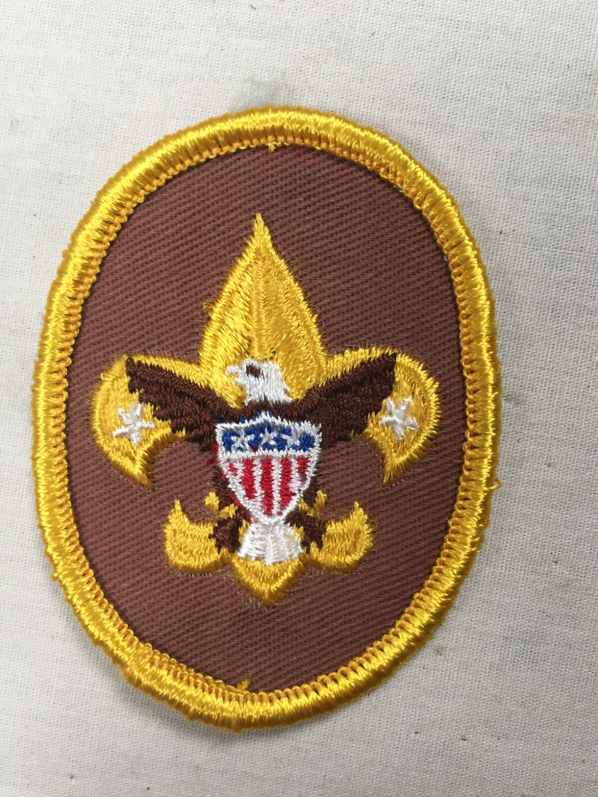 1970's Tenderfoot Rank gauze plastic back glue felt BSA Position Patch ...