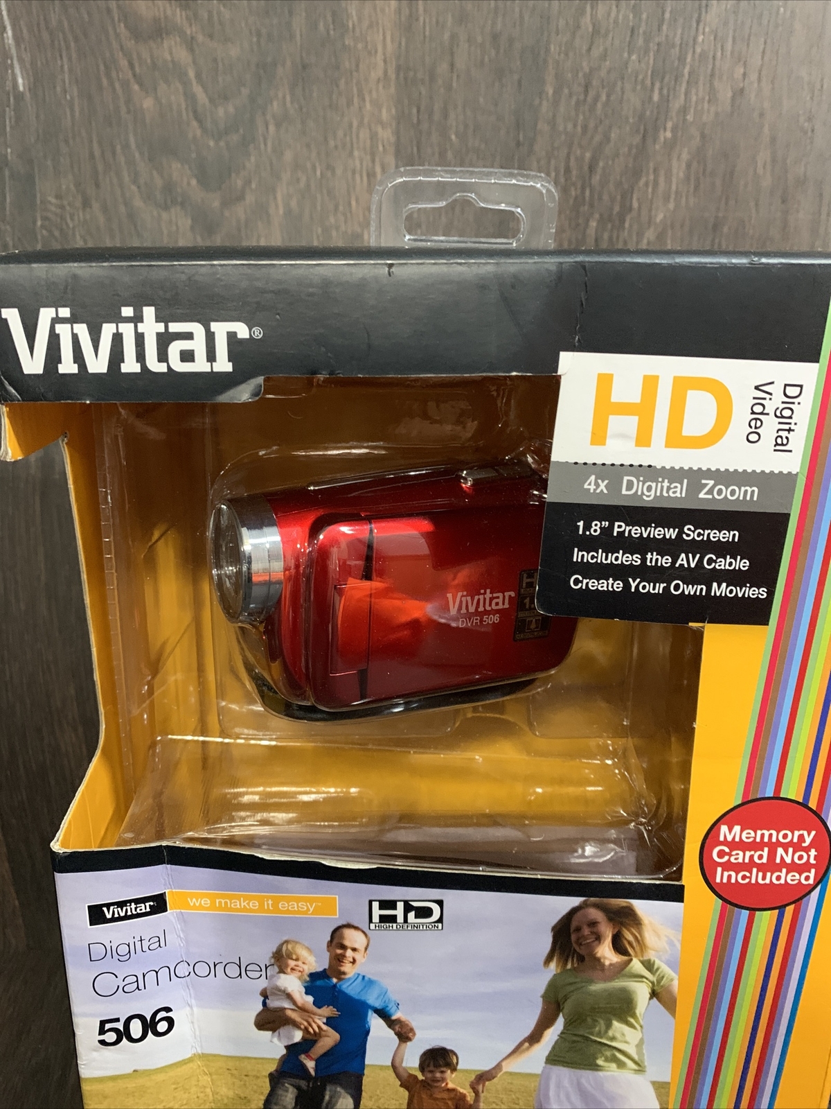 Vivitar Digital Video Recorder HD DVR 506 Camcorder Camera 4x Digital ...