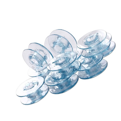 10pcs Plastic Empty Sewing Machine Bobbins Spools (Blue) Sewing machine ...