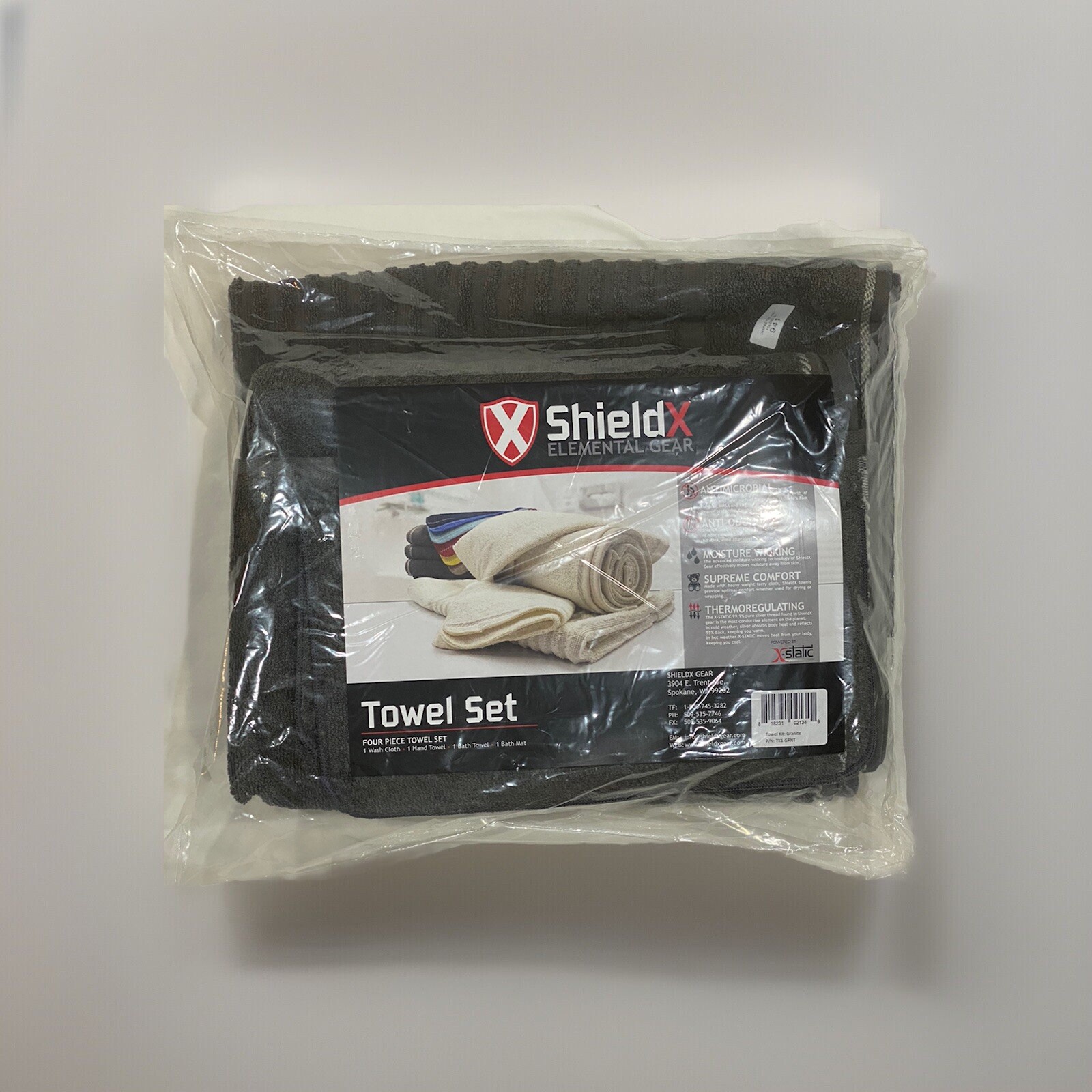 Special! 4pcs Shield-X Towel Set Cotton / Antibacterial / Bath Hand ...