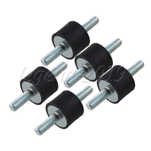5PCS M6 20x15mm Rubber Metal Anti-Vibration Mount for Automobile ...