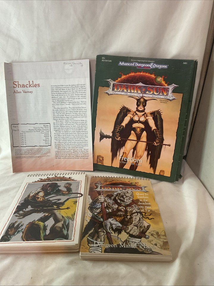 AD&D 2nd Edition Dark Sun FREEDOM Box Set #2401 Advanced Dungeons ...