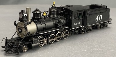 HOn3 Brass Precision Scale RGS C-19 2-8-0 Locomotive #40 Factory Paint ...