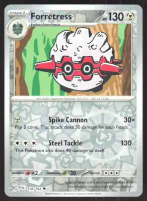 SV05: Temporal Forces #110/162 Forretress Reverse Holo | eBay