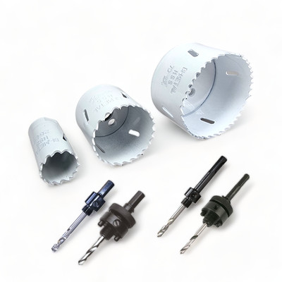 Bi Metal Holesaw Cutter Hex & SDS Arbor Pilot Bits HSS Hole Saw (14mm ...