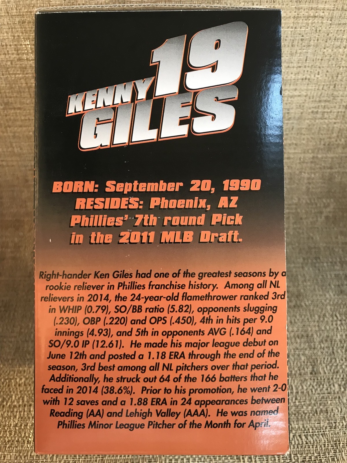 Lehigh Valley IronPigs Kenny Giles Bobblehead Philadelphia Phillies ...