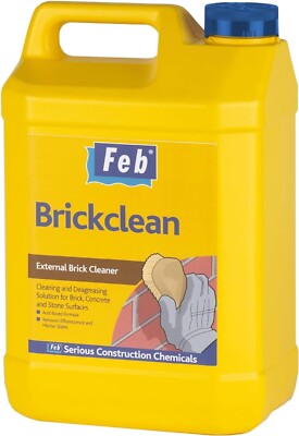 Feb Brickclean External Brick Cleaner Concrete Patio Cleaner 5 Litre ...