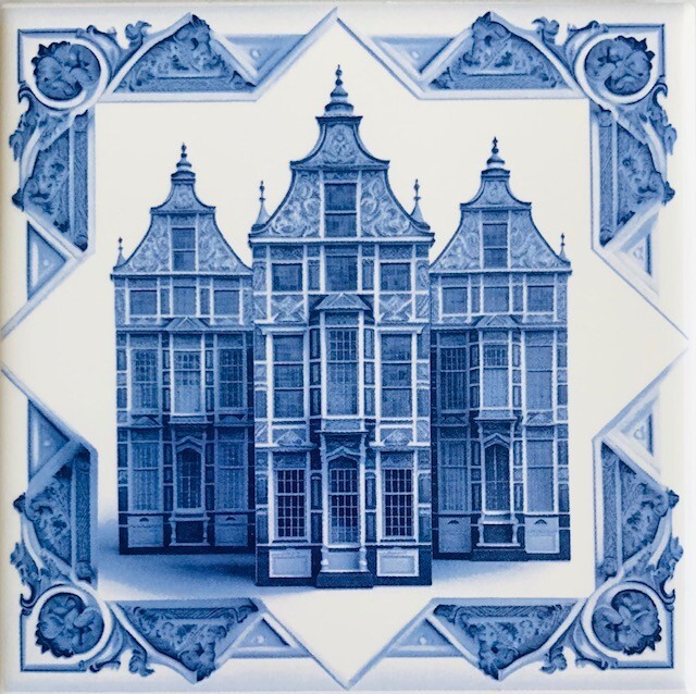 Ceramic The Amsterdam 1 Blue Delft Design Kiln Fired Ceramic Tiles 24 ...
