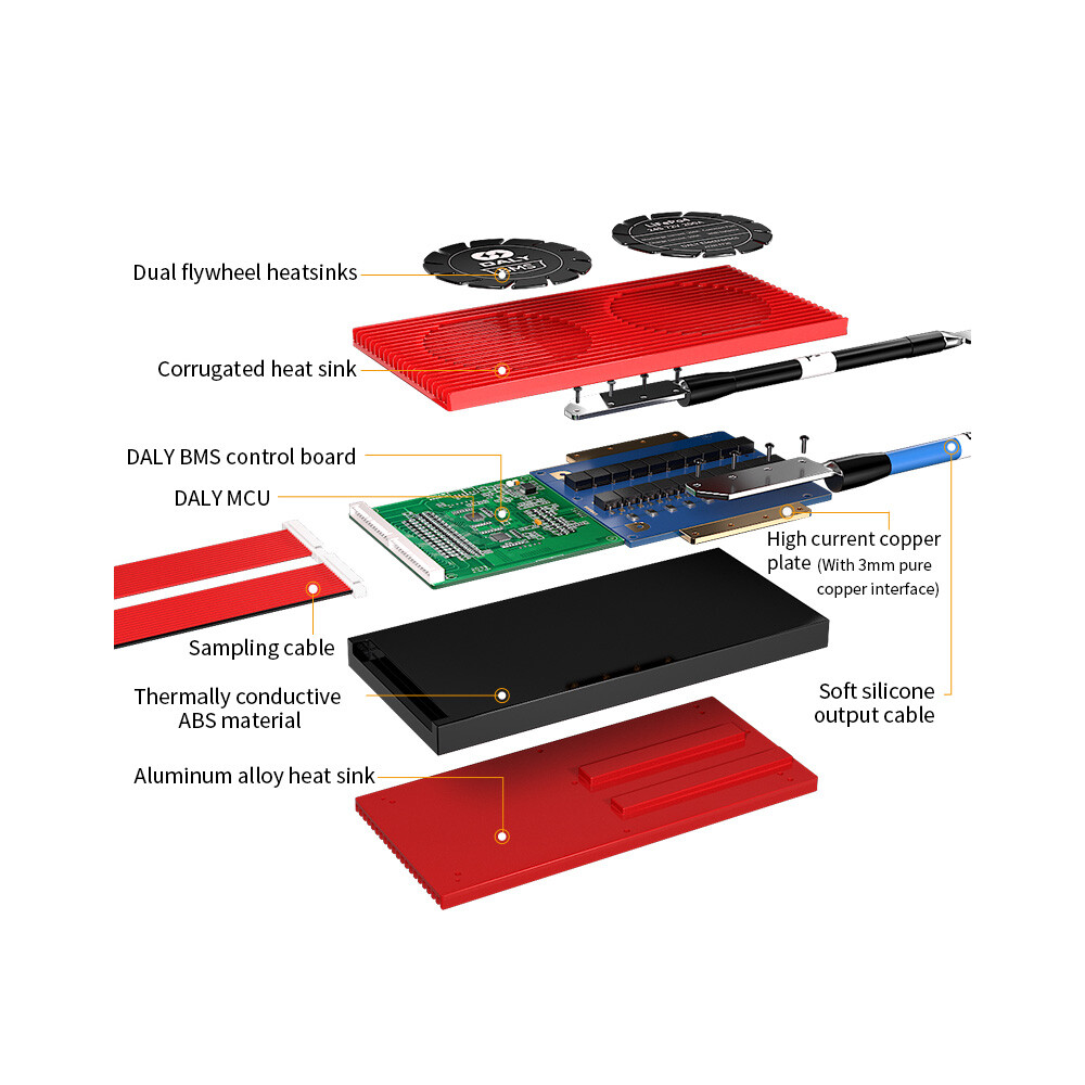 Daly BMS 12S 48V 20-100A Li-ion Battery PCB Board Common Port with ...