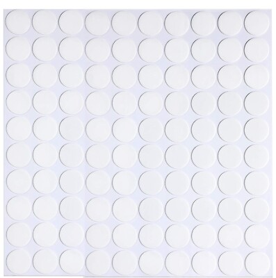 100 Clear Adhesive Dots Removable Two Sided Round Glue for Arts Crafts ...