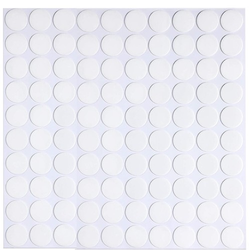100 Clear Adhesive Dots Removable Two Sided Round Glue for Arts Crafts ...