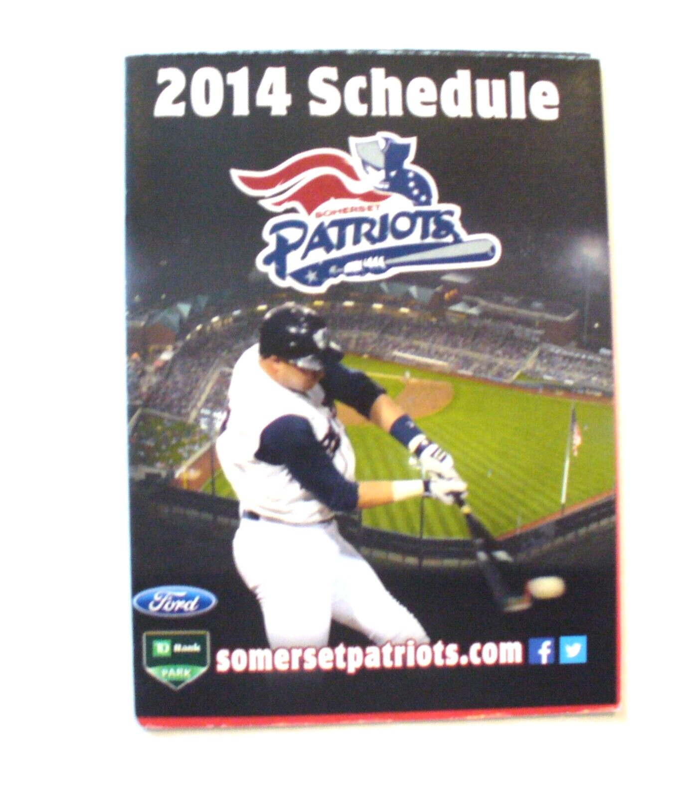 MILB - Somerset Patriots "2014" Pocket Schedule - VINTAGE - NEAR MINT ...