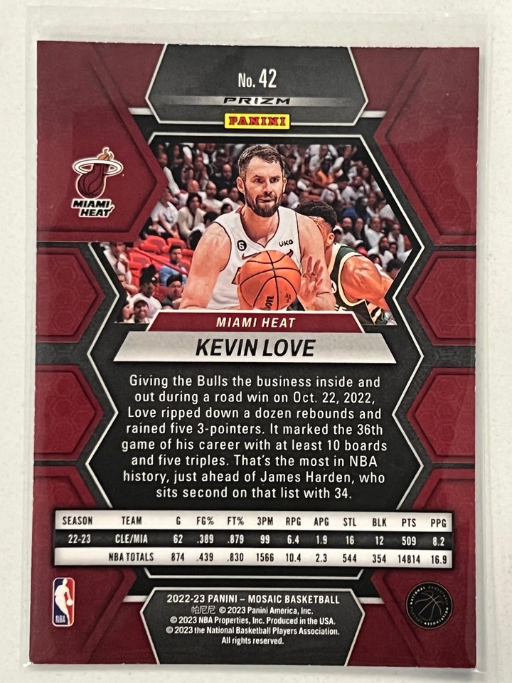2022-23 Panini Mosaic Kevin Love #42 | eBay