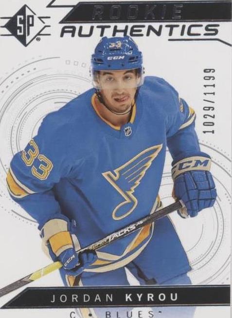 2018-19 SP - Rookie Authentics Jordan Kyrou #108 Retail /1199 (RC) for ...