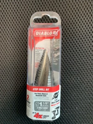 Freud-Diablo DB Step BIT 17 Steps, Multi, 7/8", 1-1/8" (DSD1125S17) | eBay