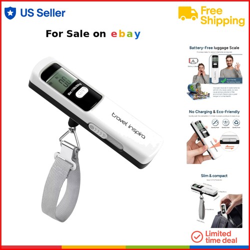 Luggage Scale Battery-Free Portable Handheld Suitcase Weighing 50kg | eBay