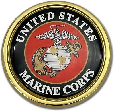 U.S. Marine Corp EGA 3" Gold USMC Auto Emblem | eBay