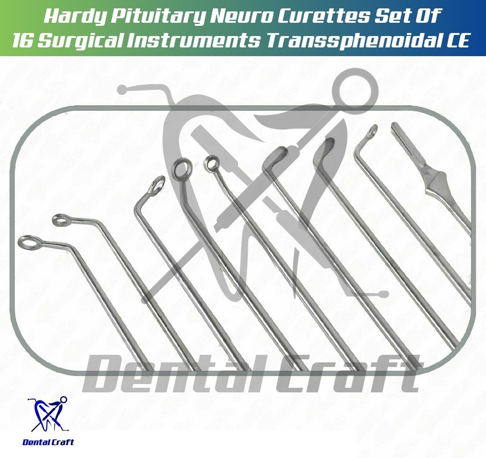 Hardy Pituitary Neuro Curettes Set Of 16 Surgical Instruments ...