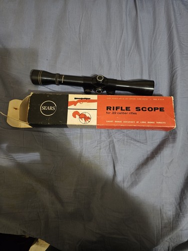Vintage Sears Ted Williams 4x 1 Inch Rifle Scope in original box | eBay