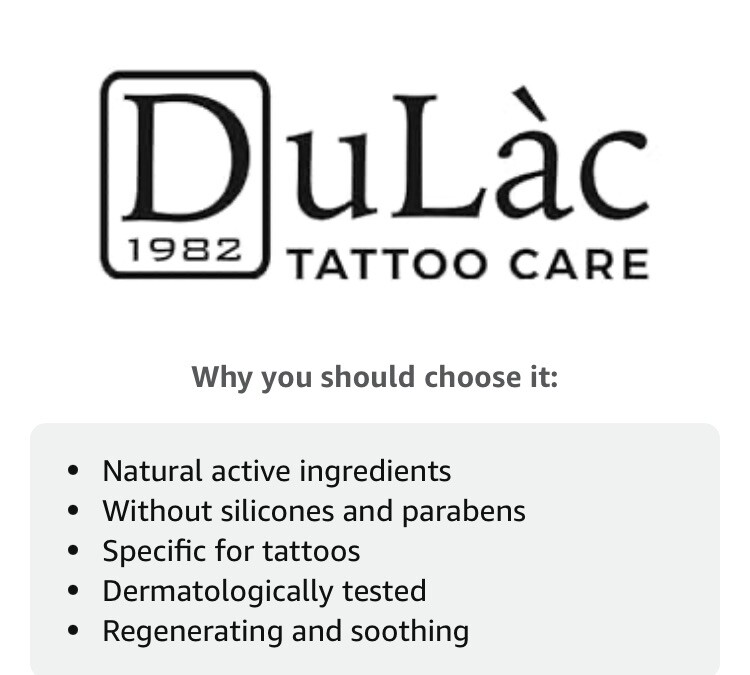 Dulàc - Tattoo Aftercare Cream 2.53oz High Concentration of Panthenol ...