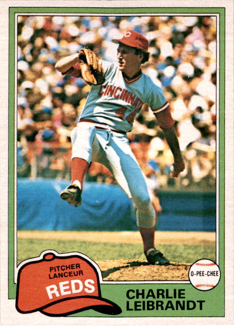 1981 O-Pee-Chee #126 Charlie Leibrandt Reds baseball card | eBay