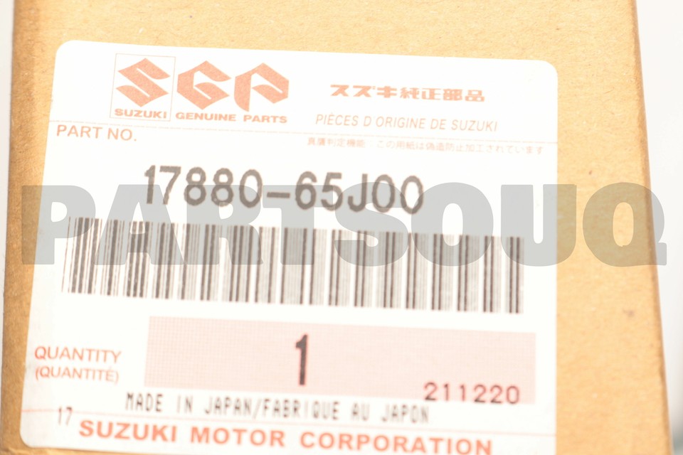 1788065J00 Genuine Suzuki PIPE, HTR OUTLET 17880-65J00 | eBay