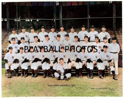 1941 NY Yankees Team Colorized 20x30 Print-FREE SHIPPING | eBay